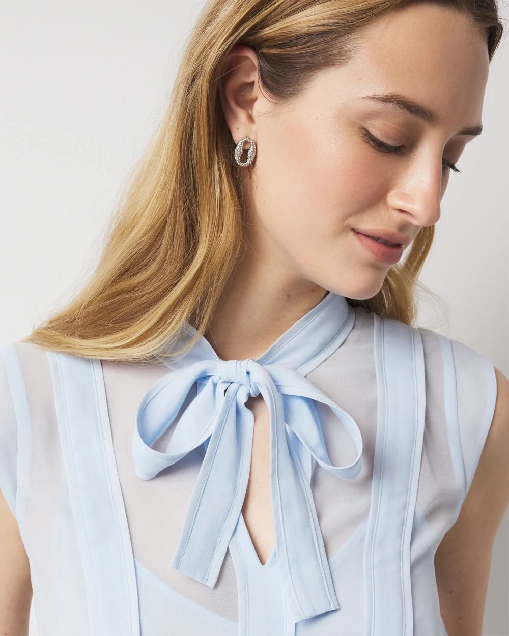 Tie-Neck Shell | White House Black Market